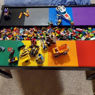 Large Building Bricks Table, Kids Building Blocks Table , Kids Table ...