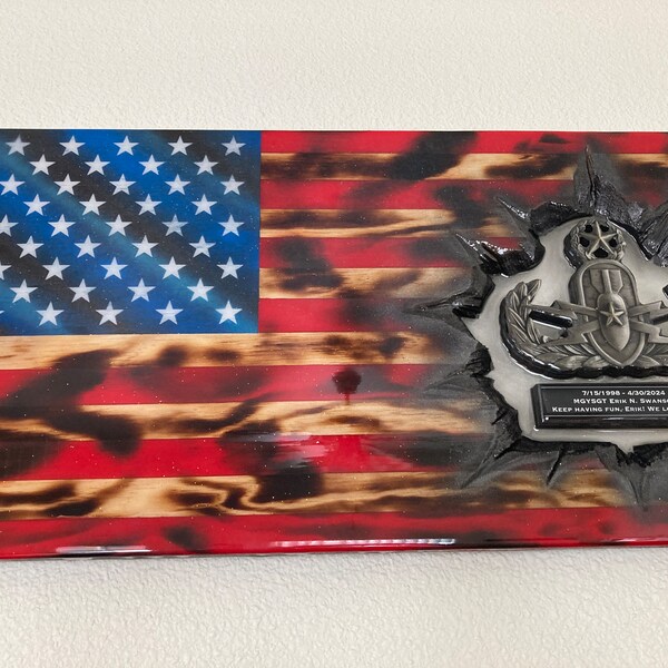 Thin Blue Line American Flag Split - Professional Grade - Custom ...