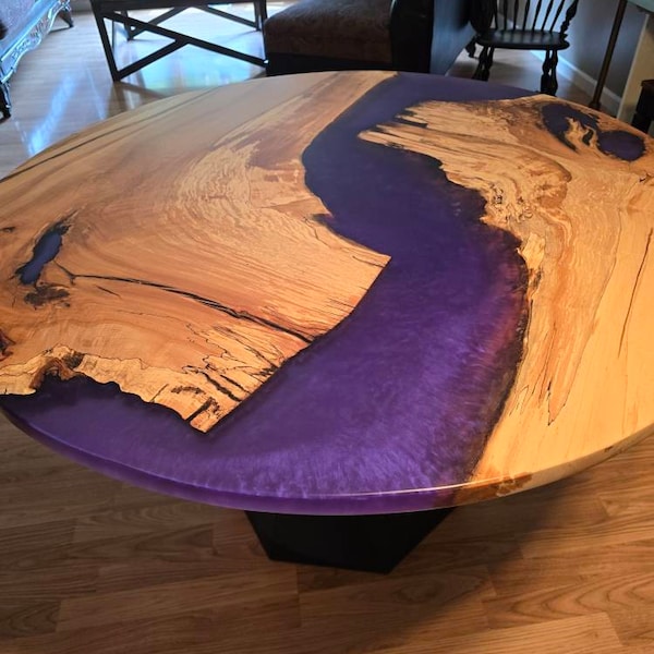 Volcanic Lava Epoxy Resin River Gaming Table - Etsy