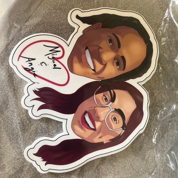 Face Magnets Custom Portrait Magnets. Custom Illustrated Gift, Family ...