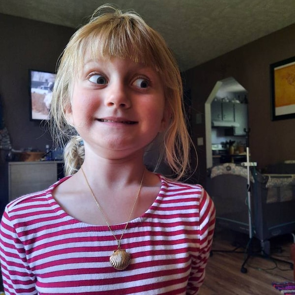 Custom Engraved Sea Shell Locket Necklace/ Personalized Seashell Locket ...