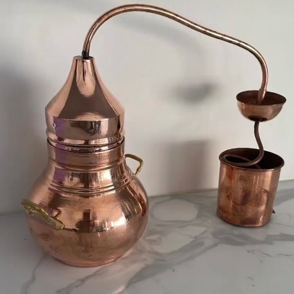 Small Distiller, Pure Copper Alembic, Essential Oil Distiller, Hydrosol ...