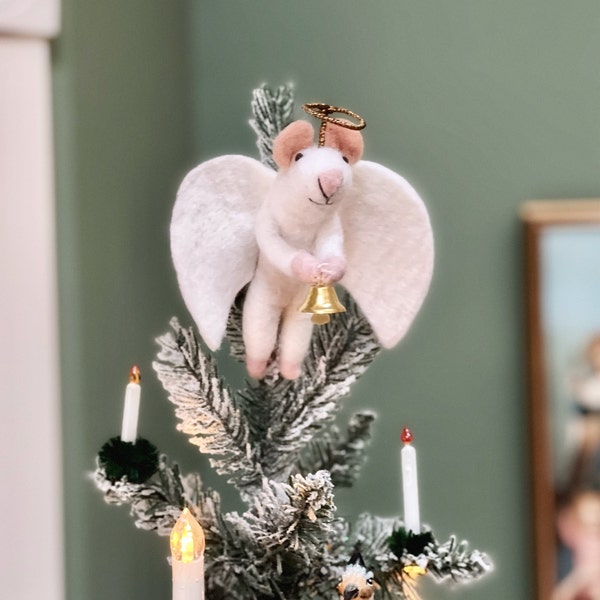 Angelica Mouse - Angel - Mouse - Needle Felted - Felt Mice - Felt ...