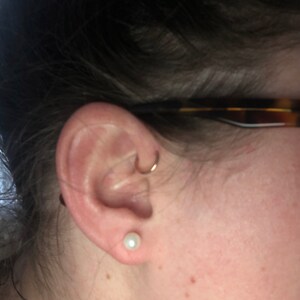 16G Hoop, Cartilage Hoop, Surgical Steel Clicker, Seamless Hoop Earring ...