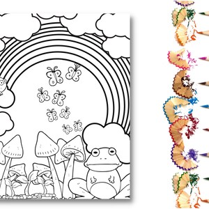 Coloring Pages Mockup Designs, Activity Pages Mock Up, Coloring ...