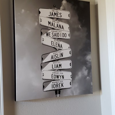 Family Names Personalized Street Signs Art - Etsy