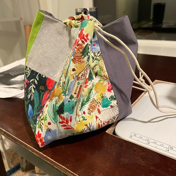 PDF Sewing Pattern Modern Japanese Rice Bag komebukuro - Etsy Sweden