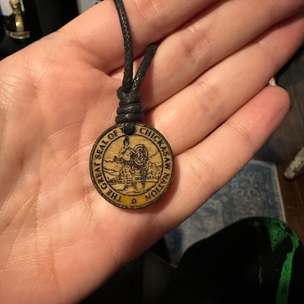 Cherokee Symbol for Strength Wood Engraved Metal Bezel Earring and ...