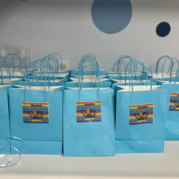 Pop It Stickers, Birthday Party Pop It Party, Fidget Toy , Pop It ...