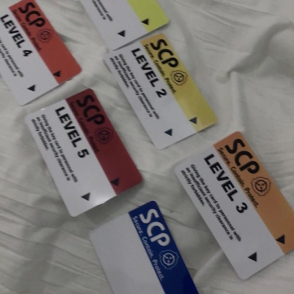 SCP Foundation Key Cards - Containment Breach Version - Etsy Australia