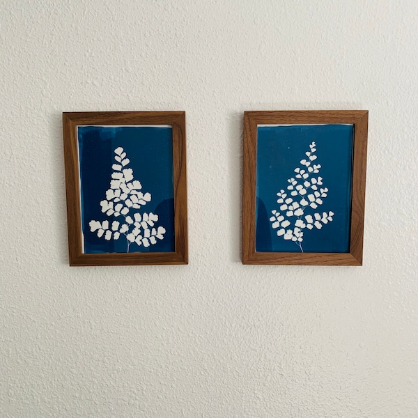 Natural WALNUT Picture Frame in Peewee Style - Choose Your Size: 3x3 up ...