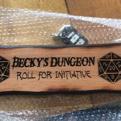 Personalized Rustic Dnd Wood Sign Dungeons and Dragons Roll for ...