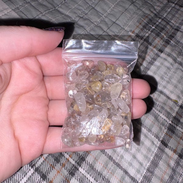 Genuine Crystal Chips Bulk, 1 Oz Bags, 5-7mm Loose Undrilled Semi ...