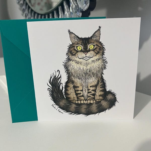 Monster Greeting Card, Monster Birthday Card, Gothic Children's ...