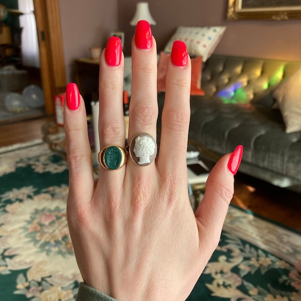 Ancient Roman Conical Intaglio Ring - Etsy