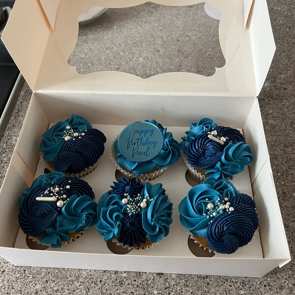 Personalised Acrylic Engraved Disc Custom Acrylic Disc Cupcake Disc ...