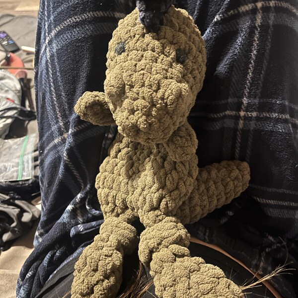 MINI Dozer Dino Knotted Lovey Crochet Dinsoaur PATTERN - Etsy