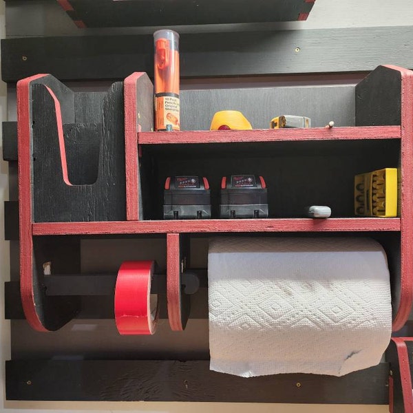 CNC Files for Wood French Cleat Paper Towel Glove Storage Cabinet ...