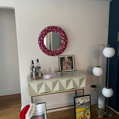 25 Large Round Wall Mirror in Bright Multi Colours. Rainbow Mirror ...