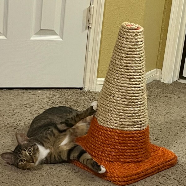 Cone Cat Scratching Post - Etsy