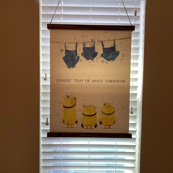 Minions Laundry Sign, Minions Naked, Funny Bathroom Signs, Laundry ...