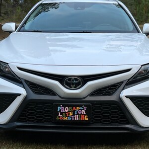 License Plate Frame, Pink Preppy Car Accessories, Cute Car Decor for ...