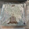 Textured Front Angel With Glass, Block Art, Glass Art, Crushed Glass ...