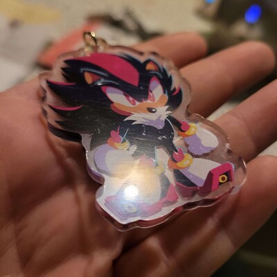 Sonic the Hedgehog and Shadow the Hedgehog Acrylic Keychain - Etsy