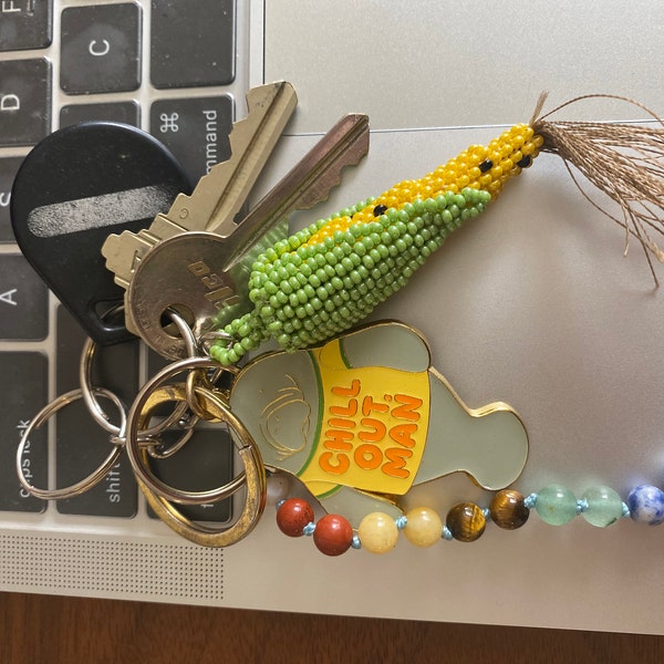 Chill Out, Man Keychain - Etsy