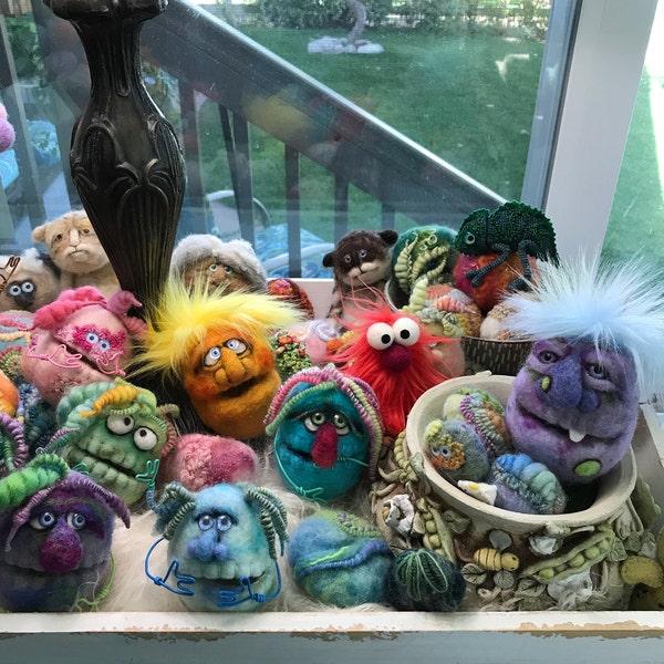 Little Beastie Hand Puppet EMERALD GREEN - Etsy