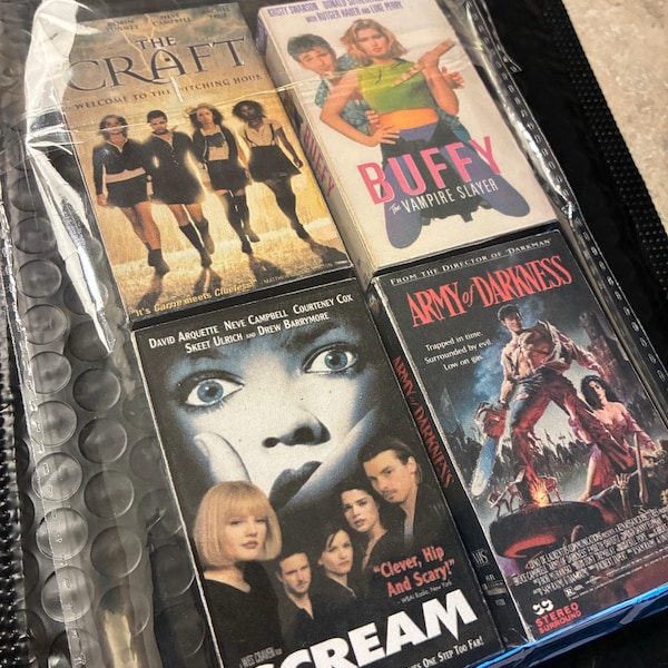 Retro VHS Mini Refrigerator Magnets Modern Recent Horror Movies Classic ...