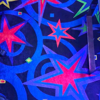 Retro Arcade Carpet, Colorful Trippy Area Rug, 80s 90s Accent Floor Mat ...