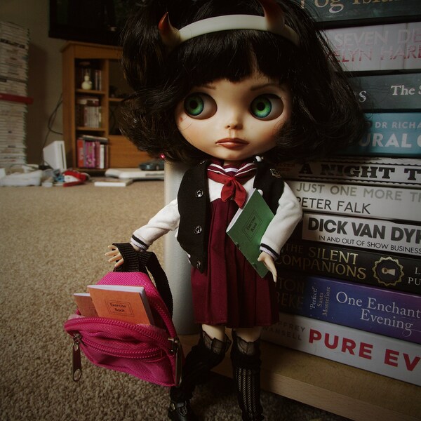 Miniature School Books and Pencils, Stationary, 1/6th Scale School ...