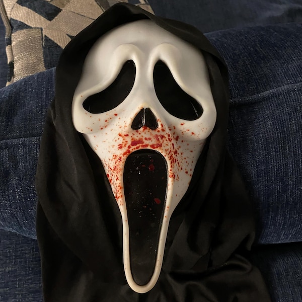 Scream 6 Mask Custom - Jason Carvey Bloody Ghostface - Etsy