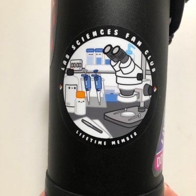 Lab Science Vinyl Sticker, Lab Gift, Cute, Science, Biology, Chemistry ...