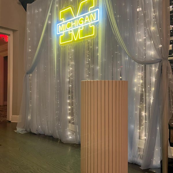 Four Layer 3D Arch Backdrop - 4’x7’ Tall, for Birthdays, Event Party ...