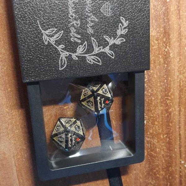 Custom Wedding Dice | Custom Dice D20 | Dungeons & Dragons | DND Dice ...