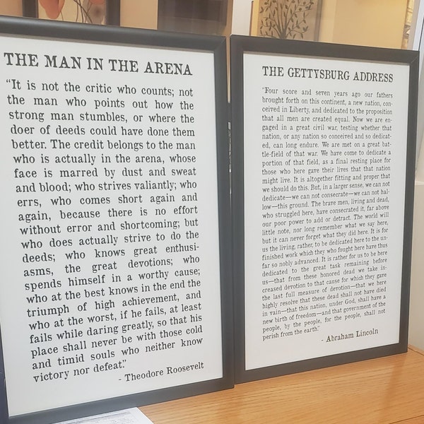 The Gettysburg Address Quote Print - Abraham Lincoln Quotes - Abraham ...