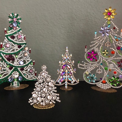 Rhinestone Christmas Tree, Vintage Christmas Tree Vintage Rhinestones ...