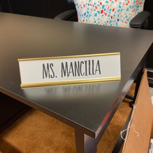 Trendy Teacher Desk Plate Custom Classroom Decor - Etsy