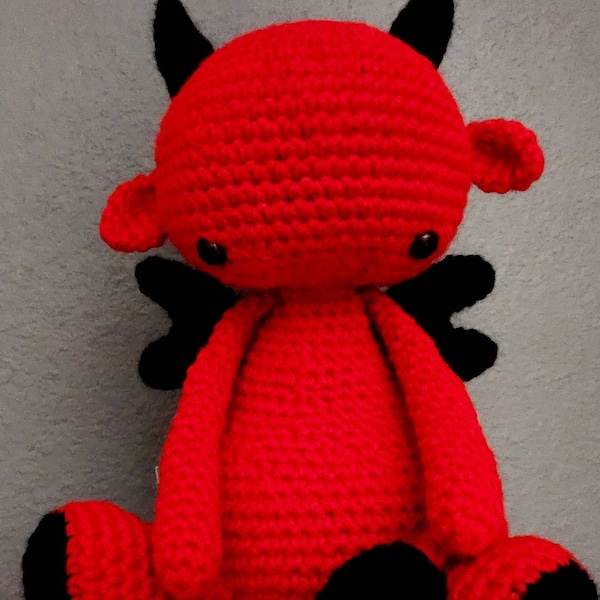 Amigurumi Devil Crochet Pattern. Lucifer, Fallen Angel. DIY Hell ...