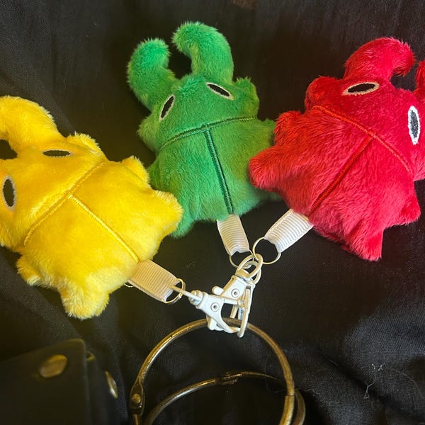 Stag Beetle Bug Rainbow Plush Keychain Charm | Version 1 - Etsy