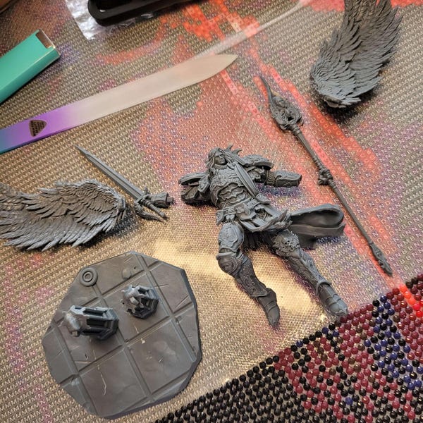 3D Printed Krieg Commissar Miniature by 3dartguy - Etsy