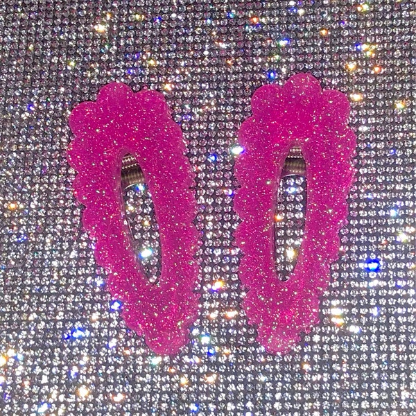 Neon Hair Clips| Bright Summer Hair Clips for Girls| Rainbow Hair Clips ...