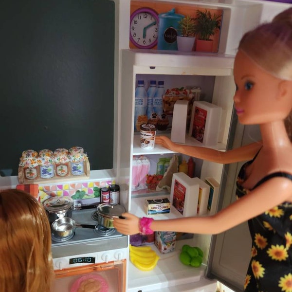 Miniature 1:6 Dollhouse Ice Cream Doll Groceries Pretend Food for Doll ...
