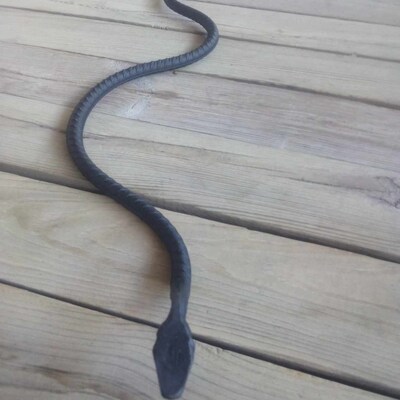 Sneaky Snake Hand Forged Garden Ornament-great for Scaring Birds Away ...