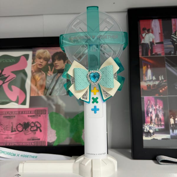 BTS SUGA AGUST D Ribbon Bow Keychain Pendant Light Stick Lanyard ...