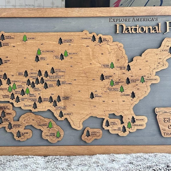 Custom USA National Parks Sign | Personalized Wedding Sign | National ...