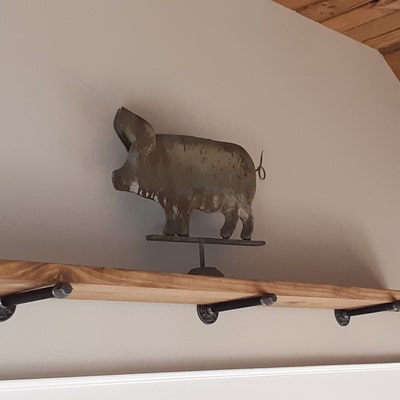 Pipe Hangers for Industrial Floating Shelves, Iron Shelf Brackets ...