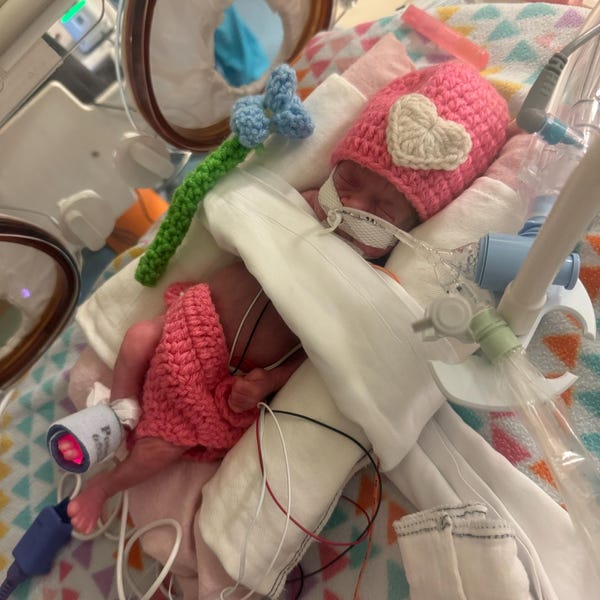 NICU Ladybug Preemie Outfit With Overalls, Fits 2, 3, or 4 Pound Nano ...